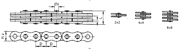 Leaf Chain , type AL series AL322 AL422 AL444 AL466 AL522 AL534 AL544 ...