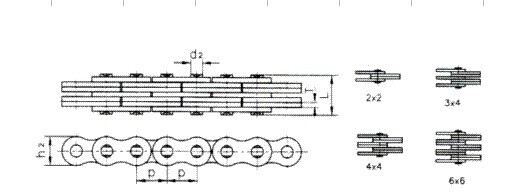 Leaf Chain , type AL series AL322 AL422 AL444 AL466 AL522 AL534 AL544 ...