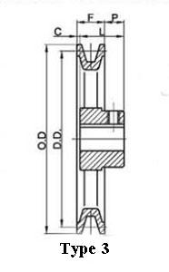 3030 Cast Iron Taper Lock Bushing