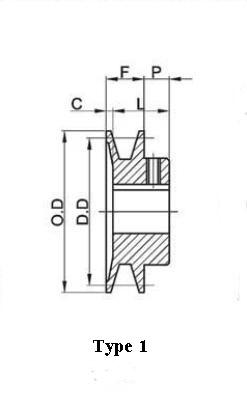 3030 Cast Iron Taper Lock Bushing