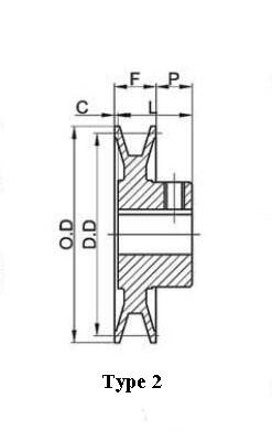 3030 Cast Iron Taper Lock Bushing