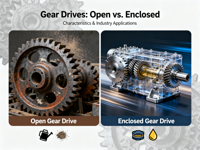 Open vs. Enclosed Gear Drives: Characteristics and Applications